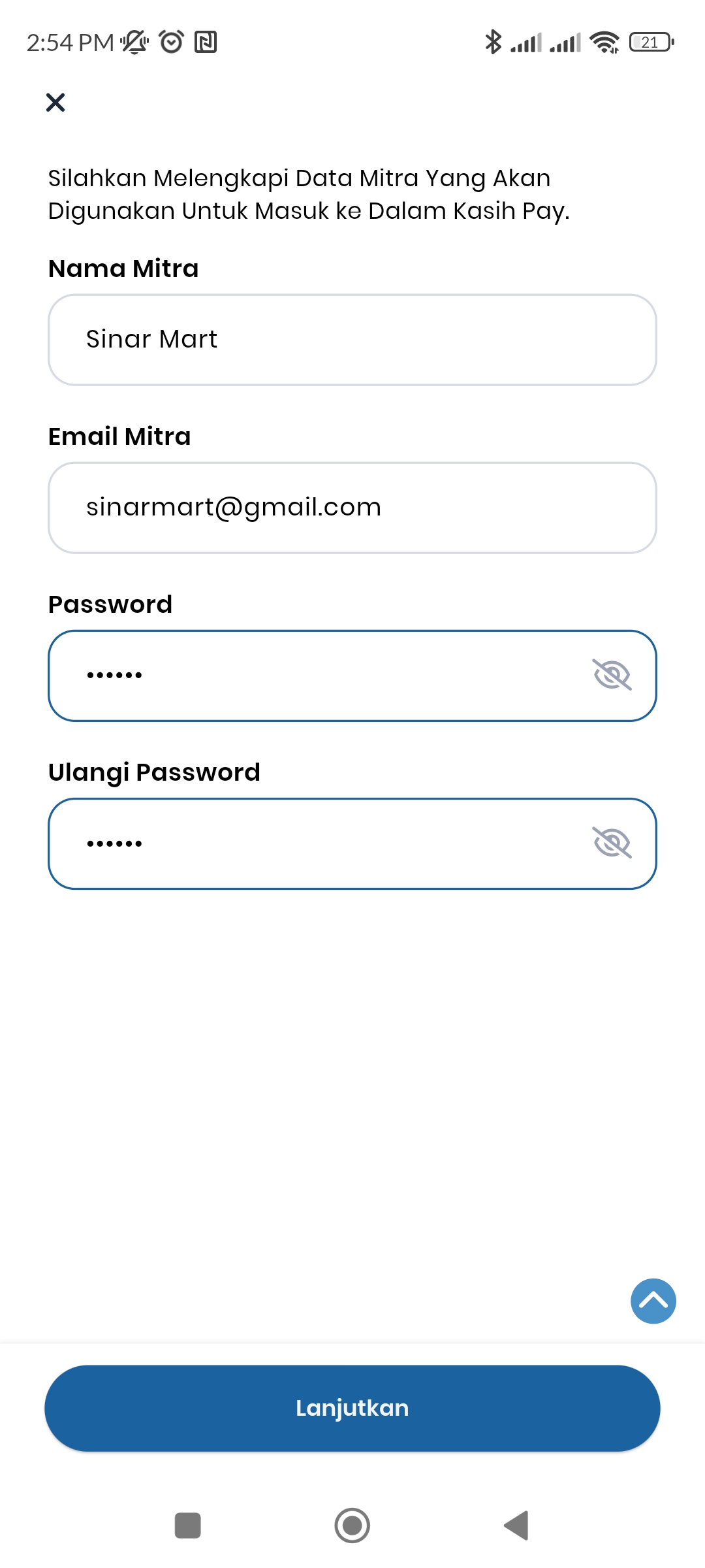 Registrasi Mitra Kasih Pay | CUPK Wiki